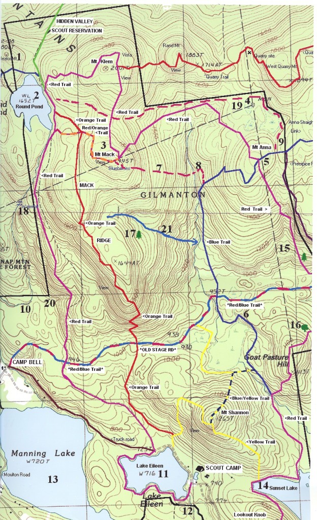 Griswold Scout Reservation | Belknap Range Trails